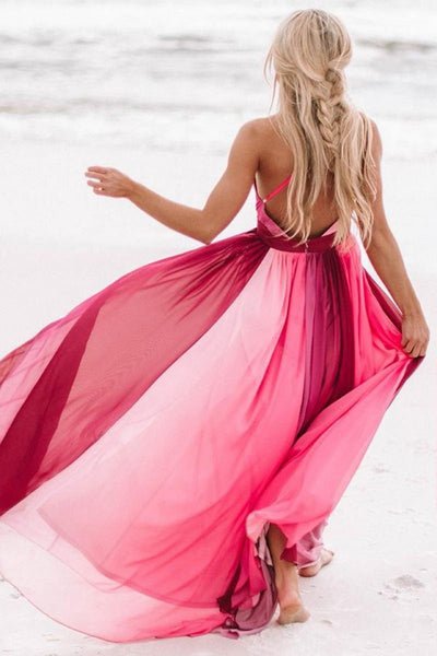 Think I'm In Love Colorblock Maxi Dress – Orro Shop