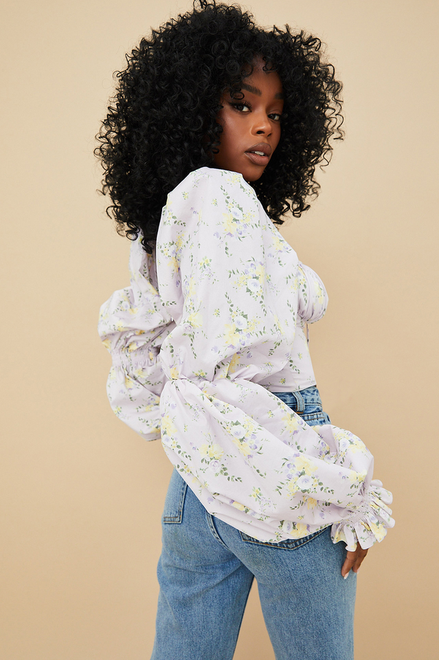Floral Cropped Corset Top – Orro Shop